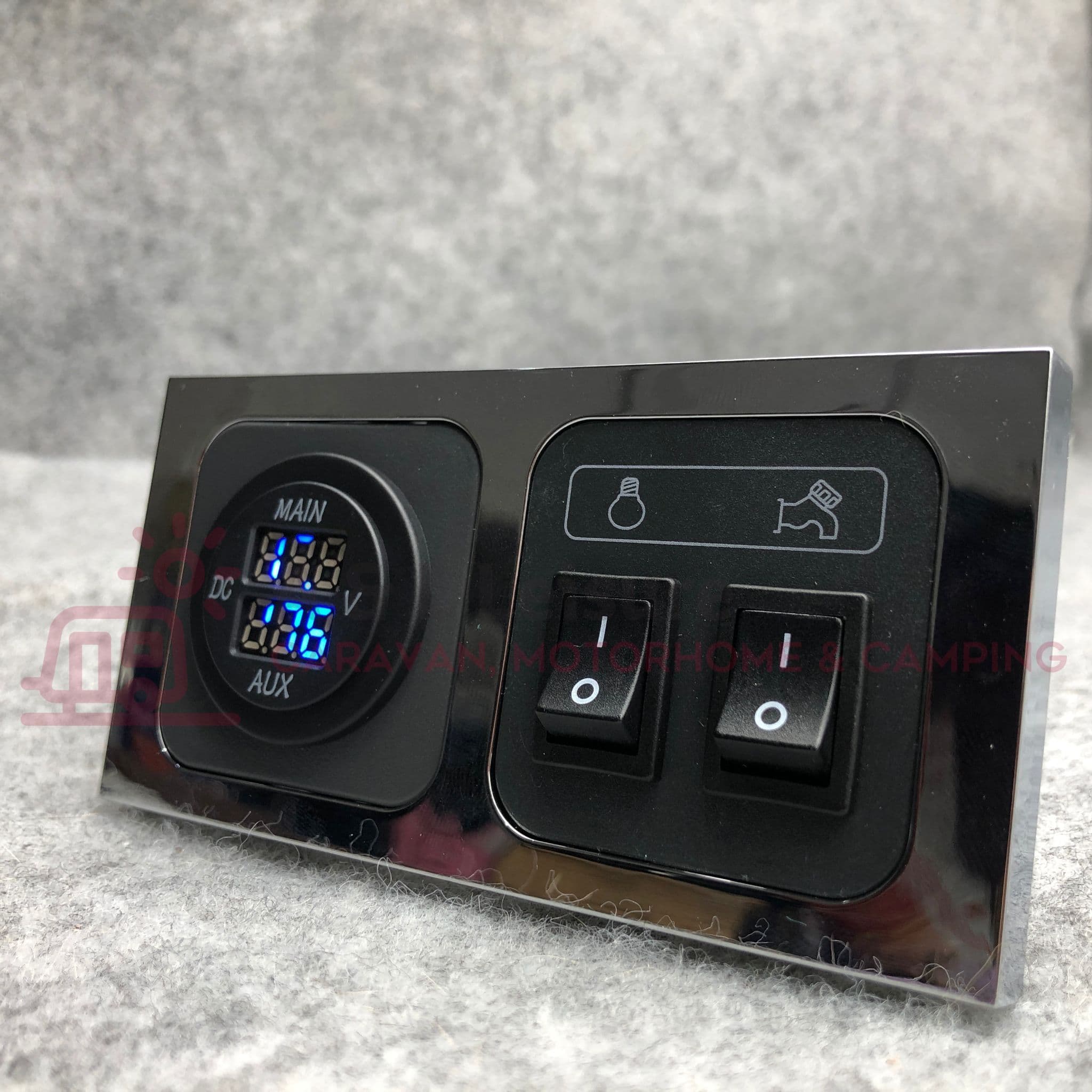 CBE C-Line Control Panel Twin Volt Meter Pump & Light Switch Gloss ...